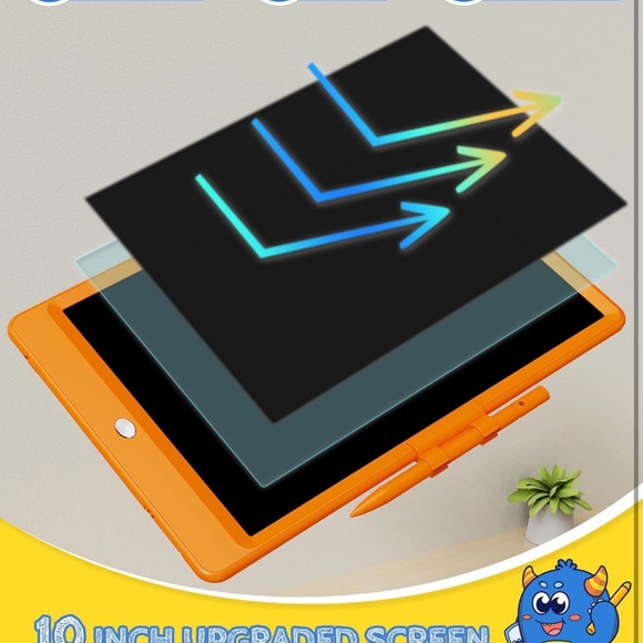 Toys | 1in Lcd Writing Tablet Doodle Wstylus Mess Free Coloring Drawing ...
